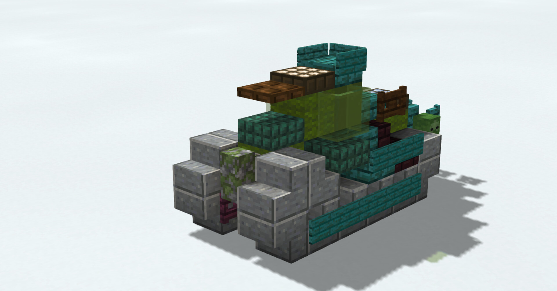 Renault FT-17 - 1.5:1 scale WW1 French Tank Minecraft Map