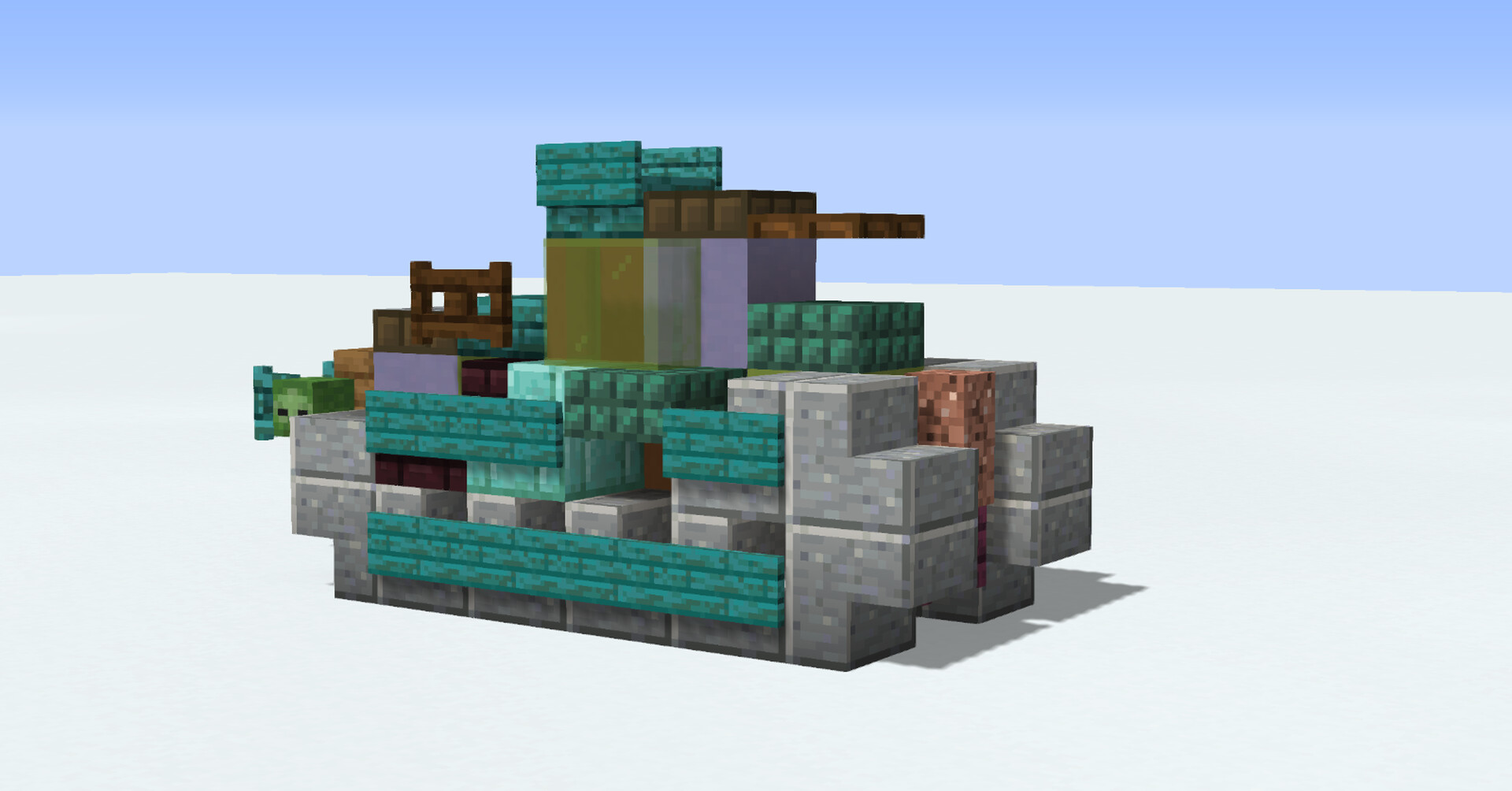 Renault FT-17 - 1.5:1 scale WW1 French Tank Minecraft Map