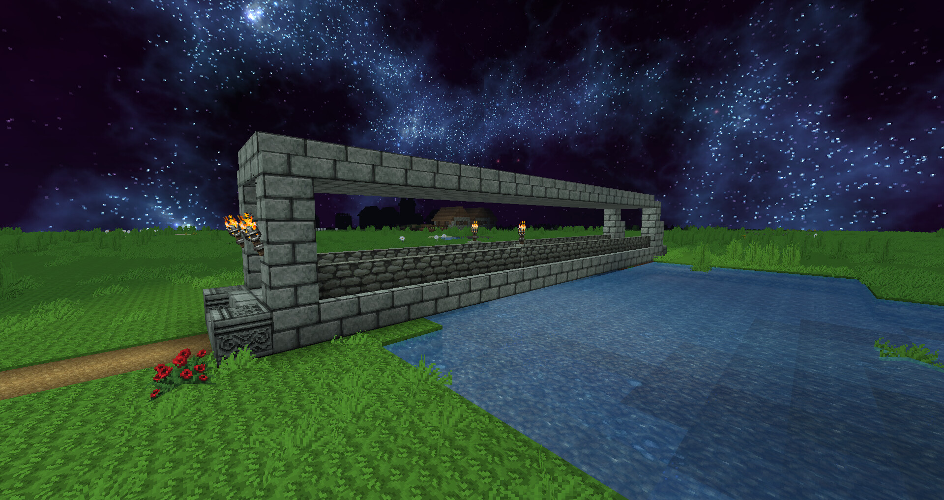 Small Roofed Bridge Minecraft Map