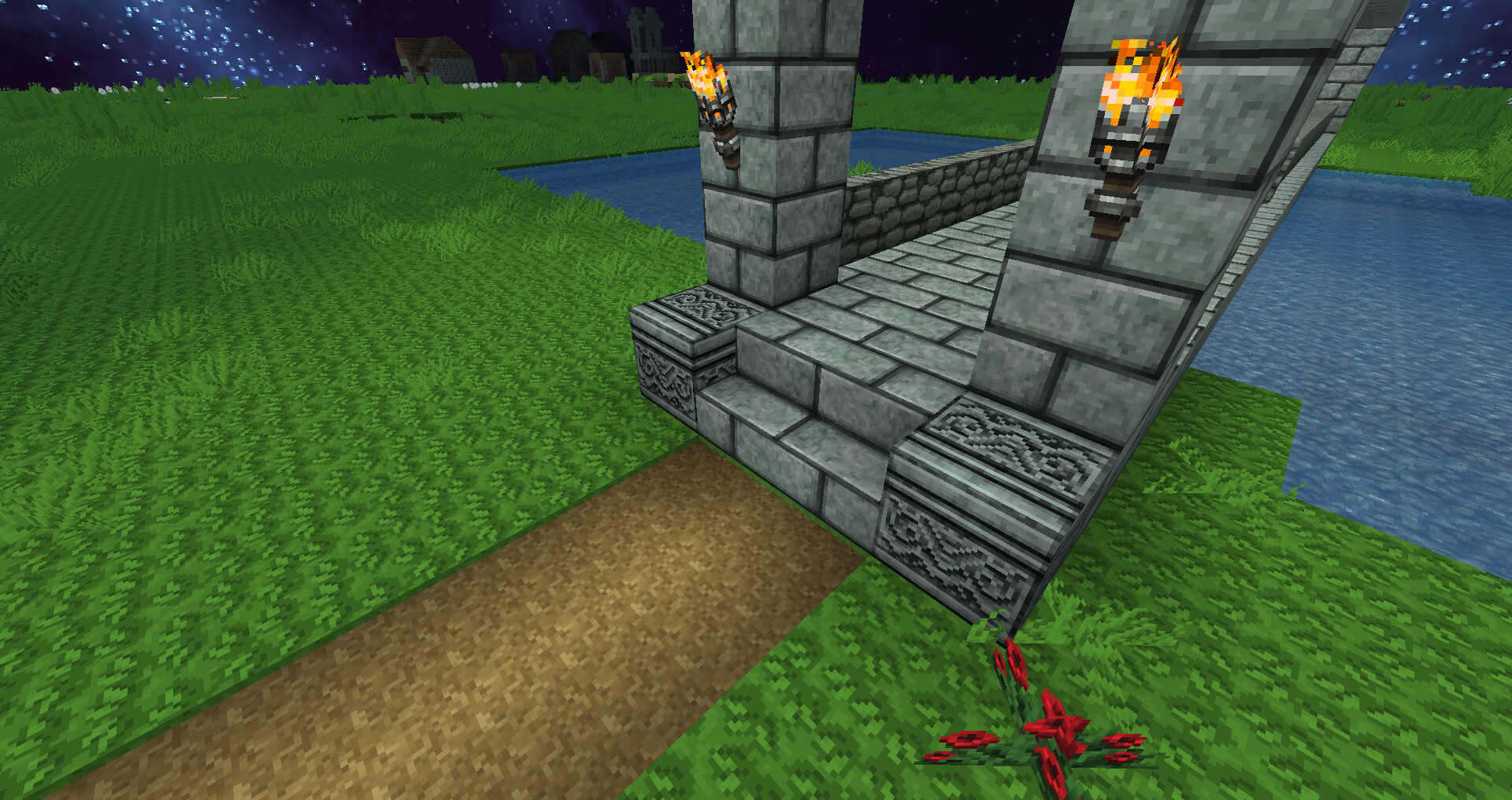 Small Roofed Bridge Minecraft Map