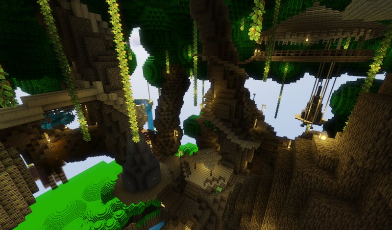 Treetop Town Hunt Minecraft Map