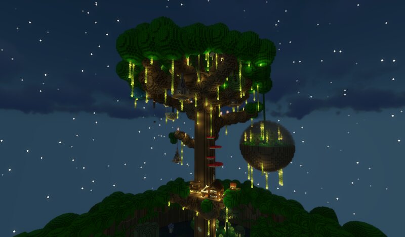Treetop Town Hunt Minecraft Map