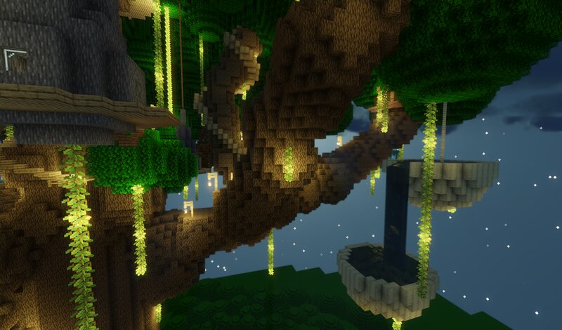 Treetop Town Hunt Minecraft Map