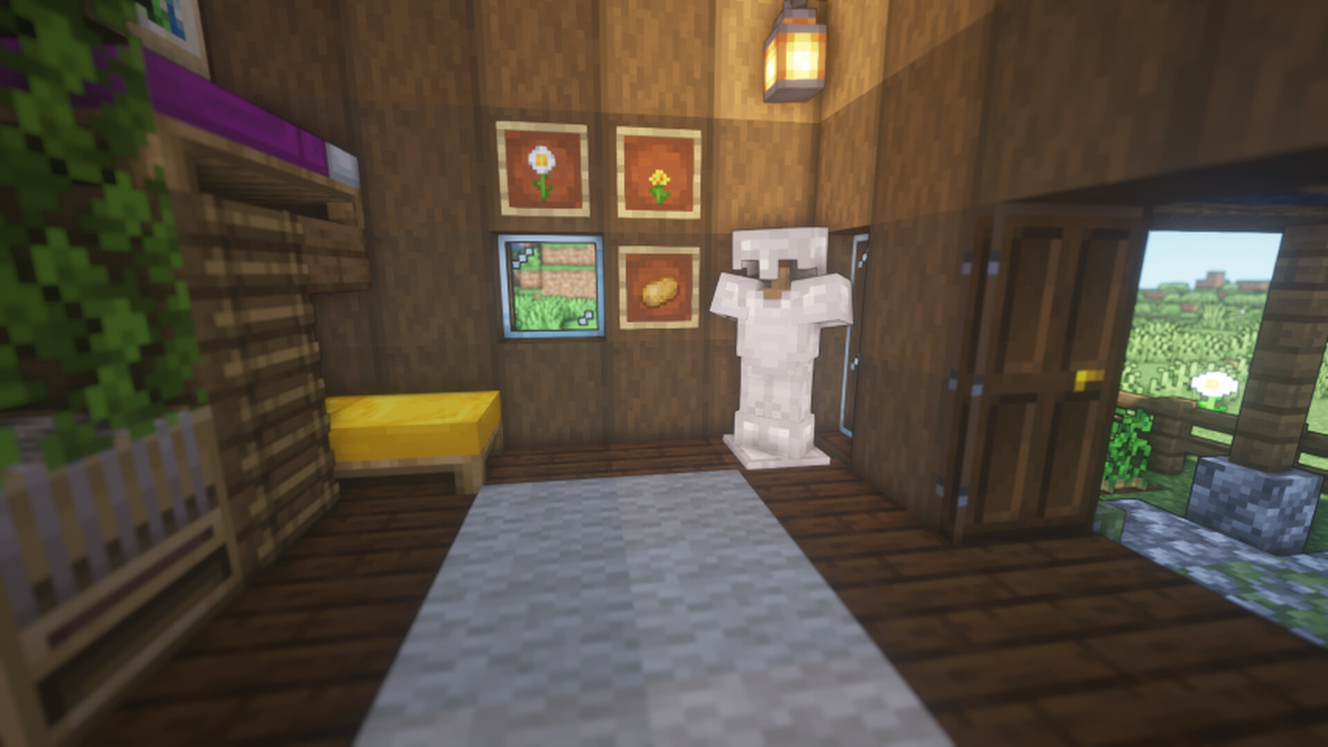 Simple Survival House [Java] and [Bedrock] Minecraft Map