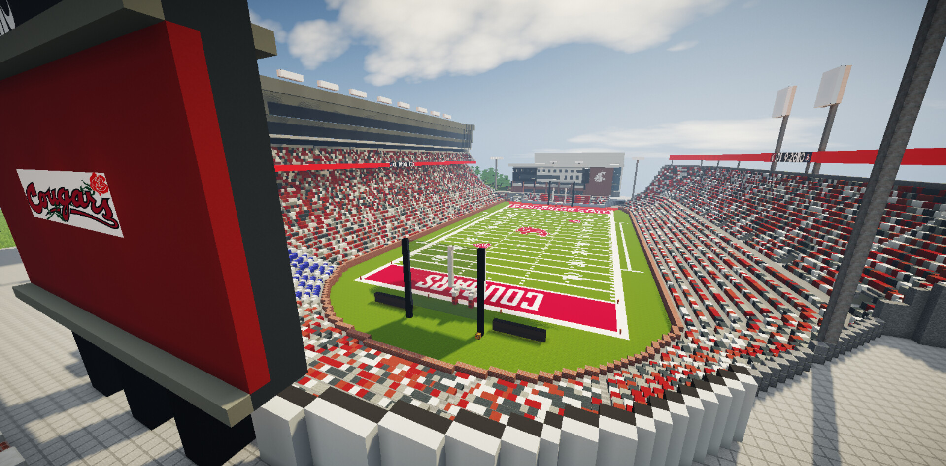 Martin Stadium - Washington State Cougars Stadium Build Minecraft Map