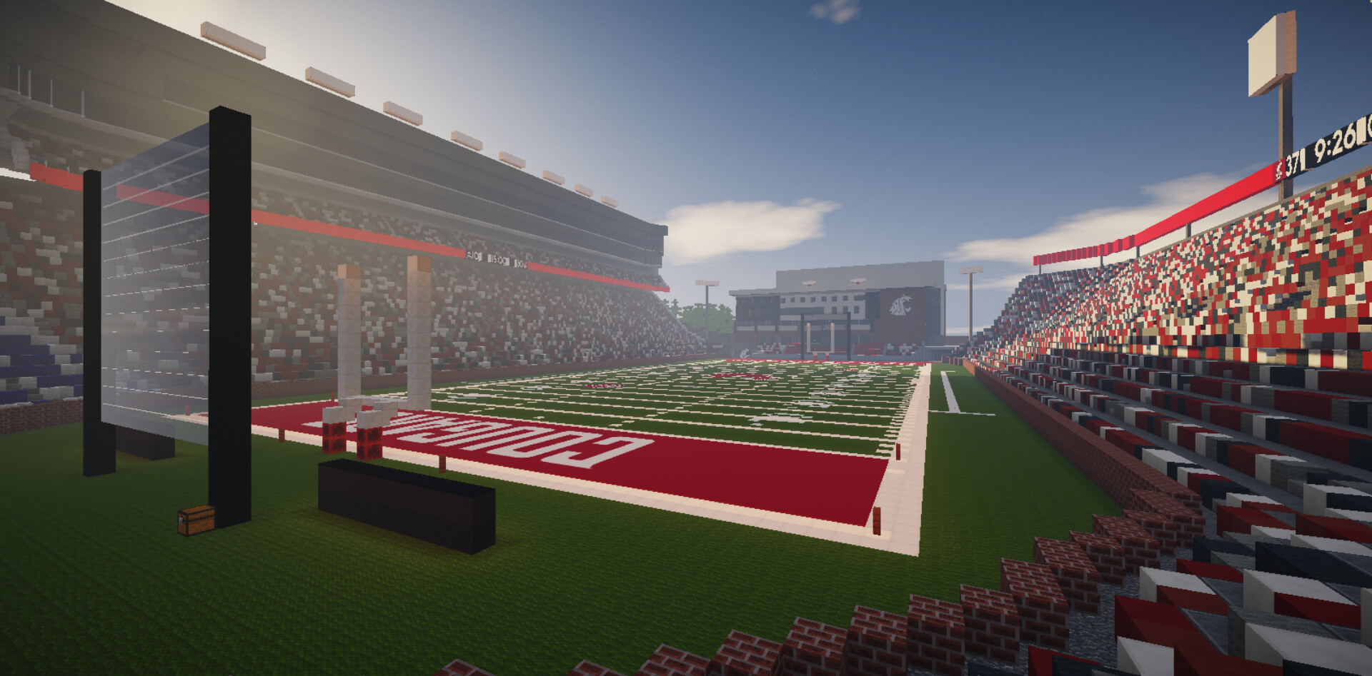 Martin Stadium - Washington State Cougars Stadium Build Minecraft Map