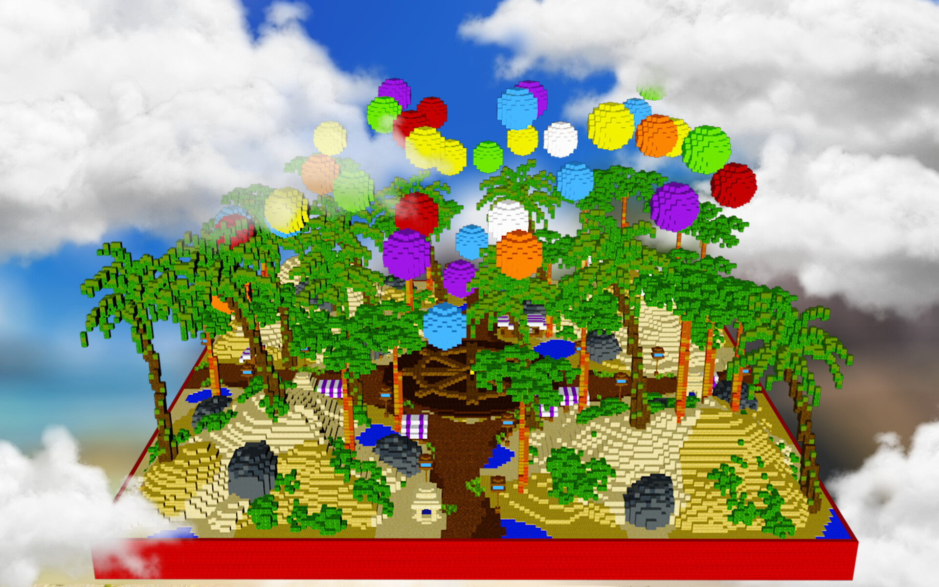 Summer HCF SPAWN Minecraft Map