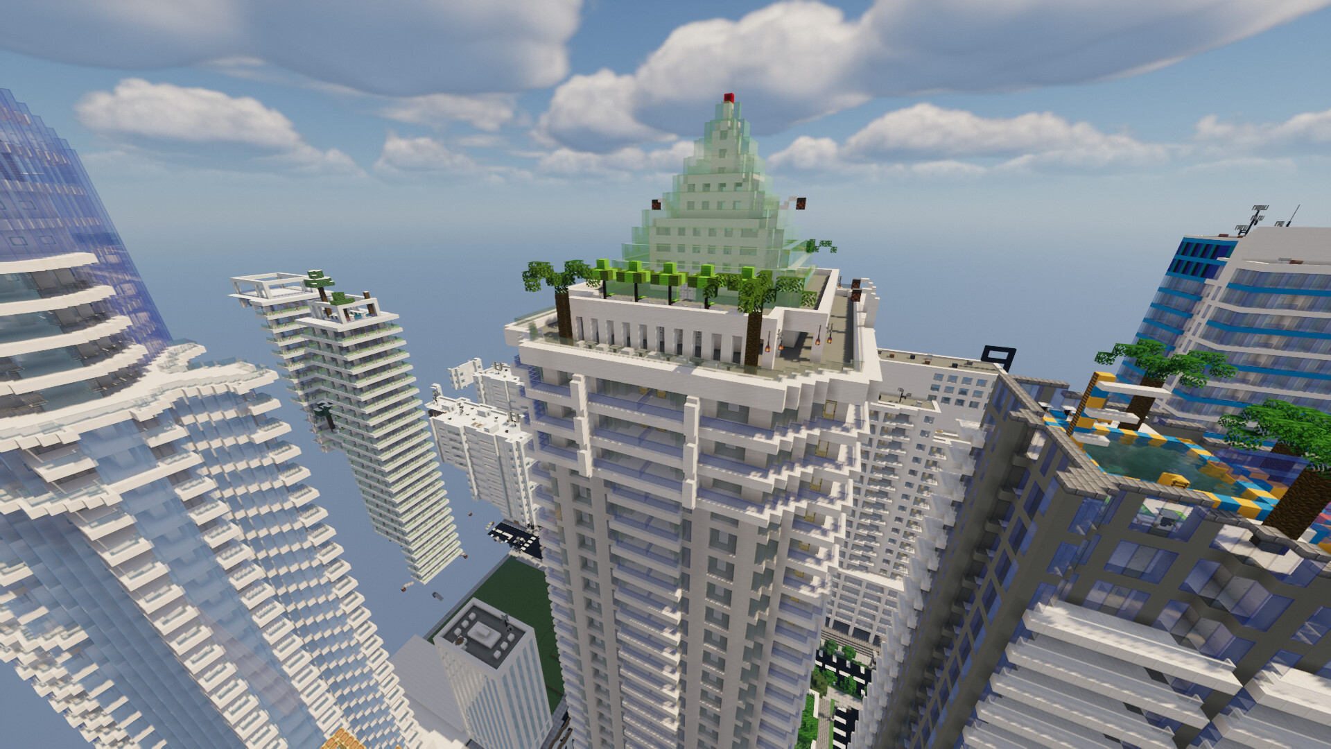 Miami SKYSCRAPER - Blue Diamond Tower Minecraft Map