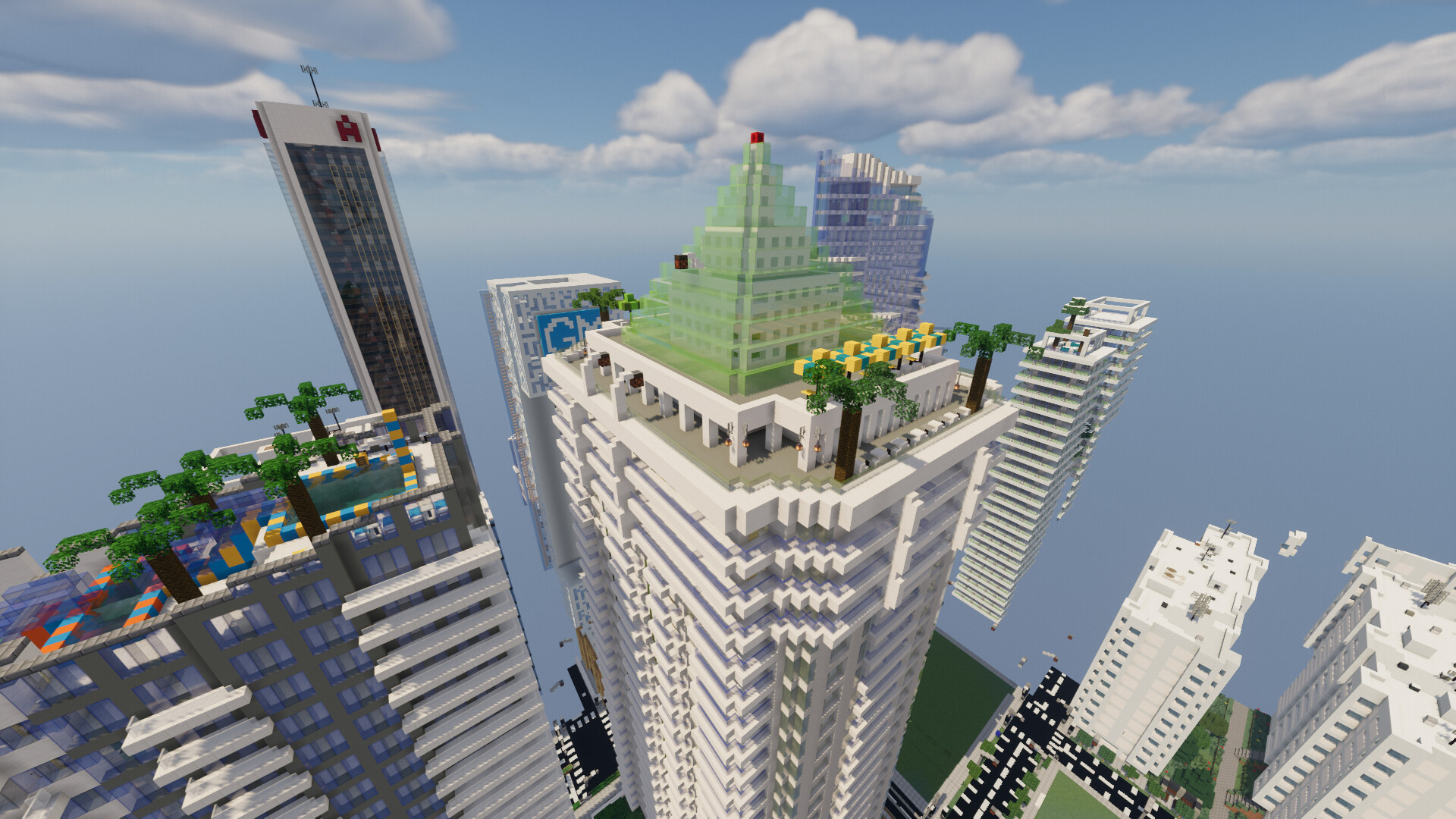 Miami SKYSCRAPER - Blue Diamond Tower Minecraft Map