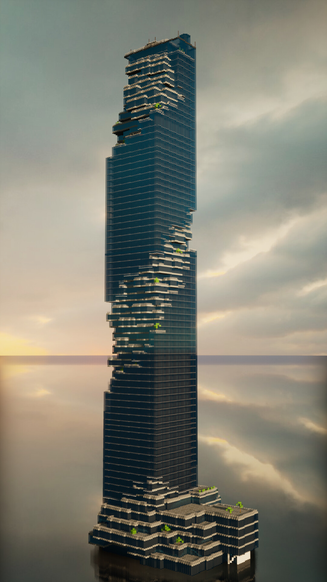 King Power Mahanakhon, Bangkok/Thailand in Minecraft 1:1 Minecraft Map