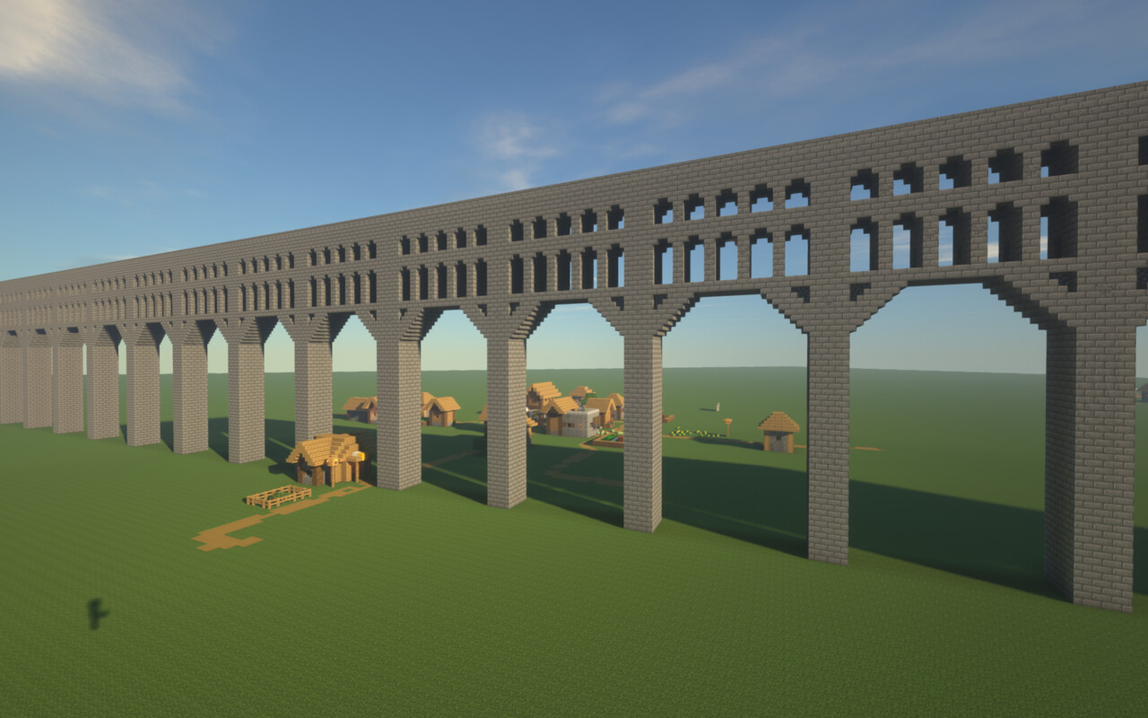 Modular Aqueduct with Rail (just add water) Minecraft Map