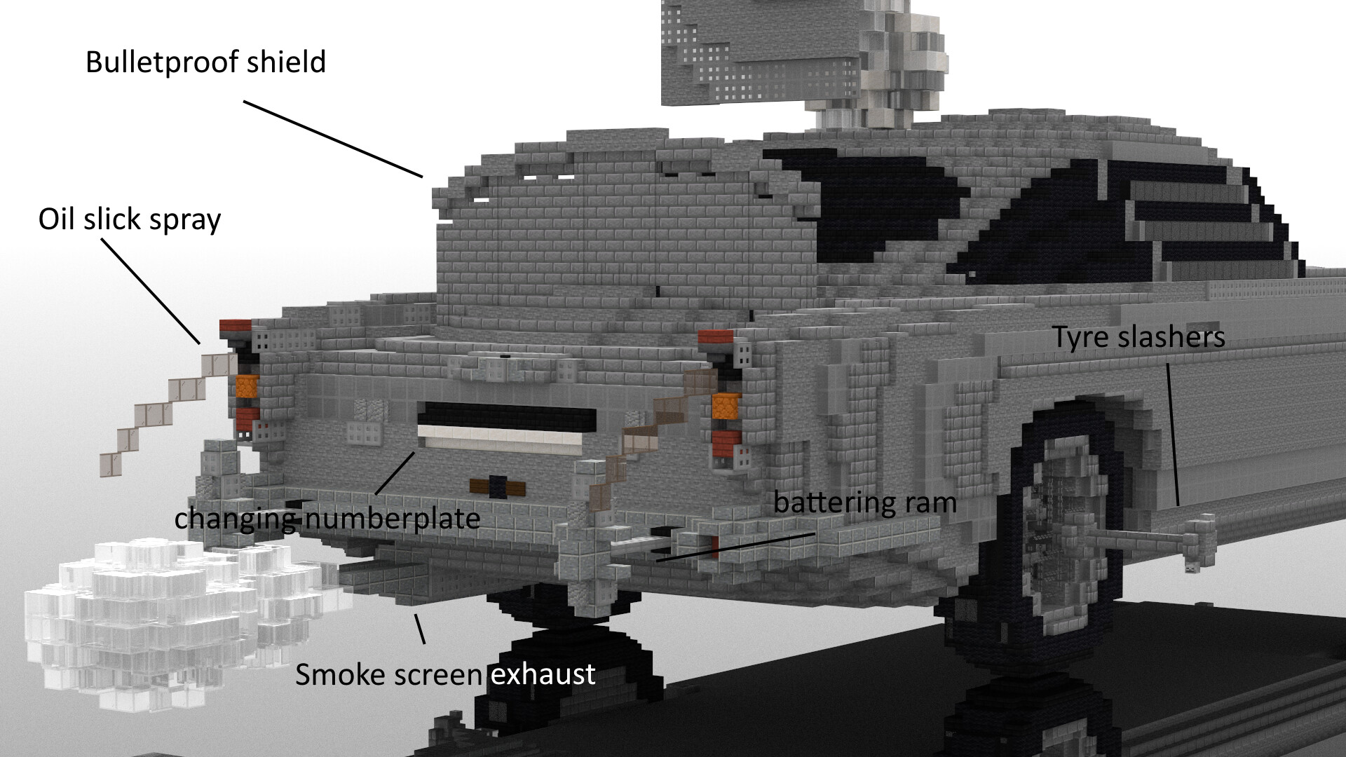 Aston Martin DB5 007 | 20:1 car Minecraft Map