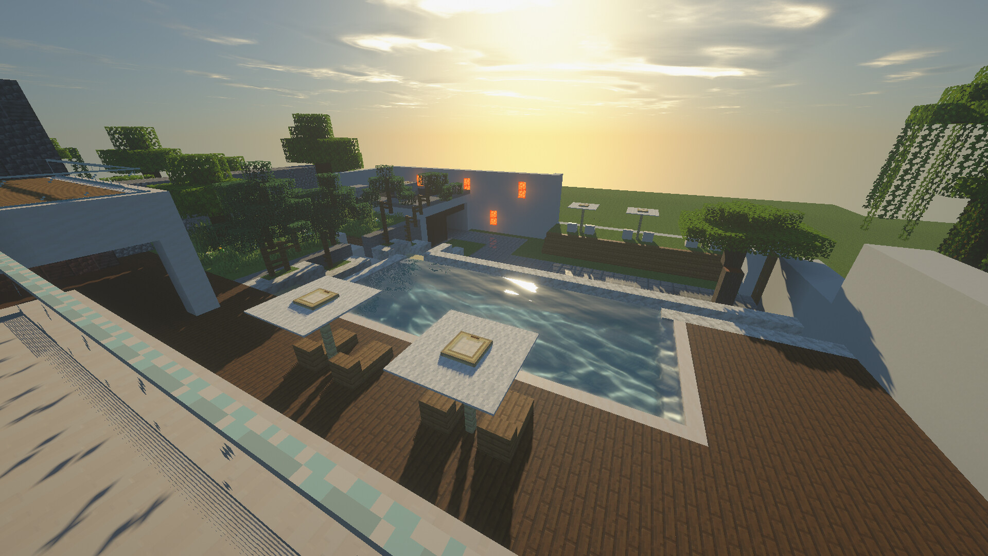 Modern Mansion 3 - Super Modern Mansion / Modern House Minecraft Map