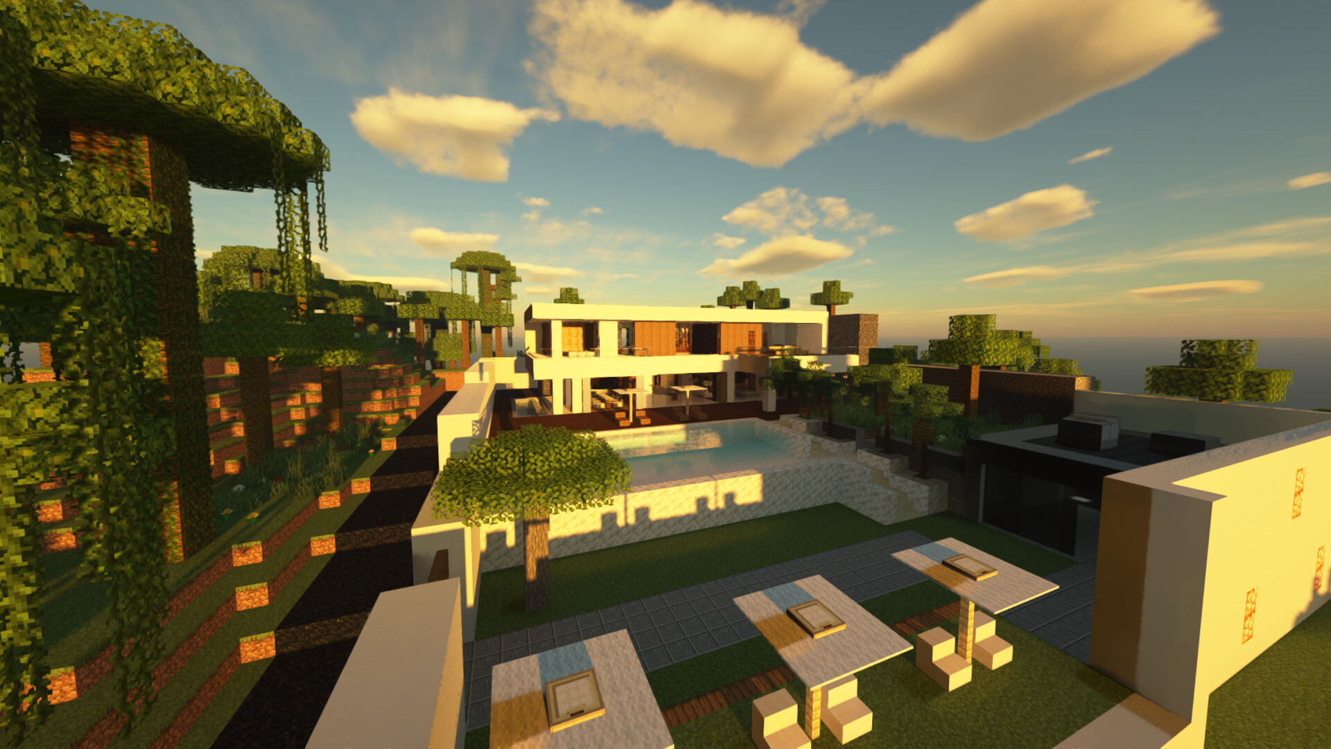 Modern Mansion 3 - Super Modern Mansion / Modern House Minecraft Map