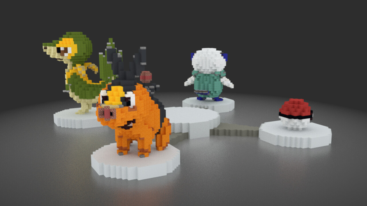 Starter Pokemon - Sinnoh & Unova Regions, Gens 4 & 5 Minecraft Map