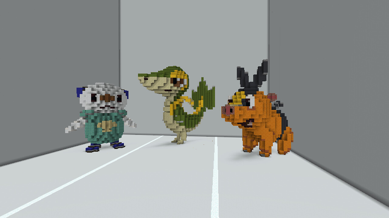 Starter Pokemon - Sinnoh & Unova Regions, Gens 4 & 5 Minecraft Map