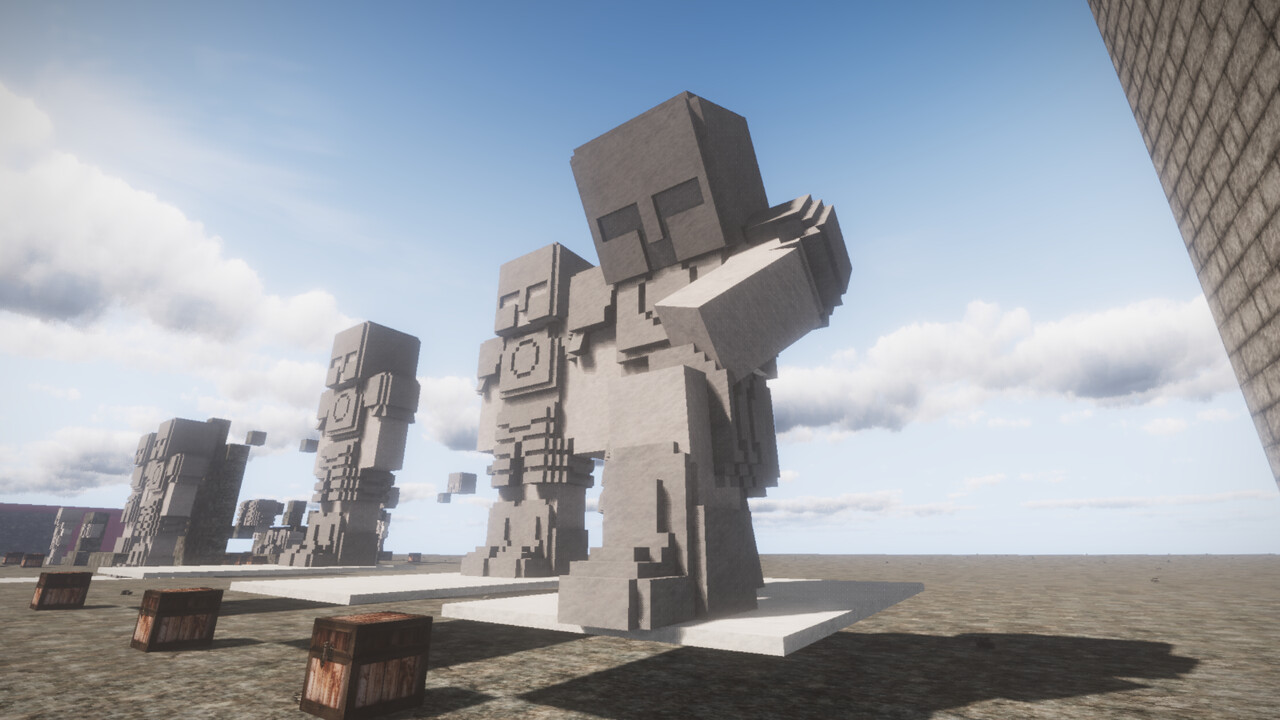 Bend a knee statue Minecraft Map