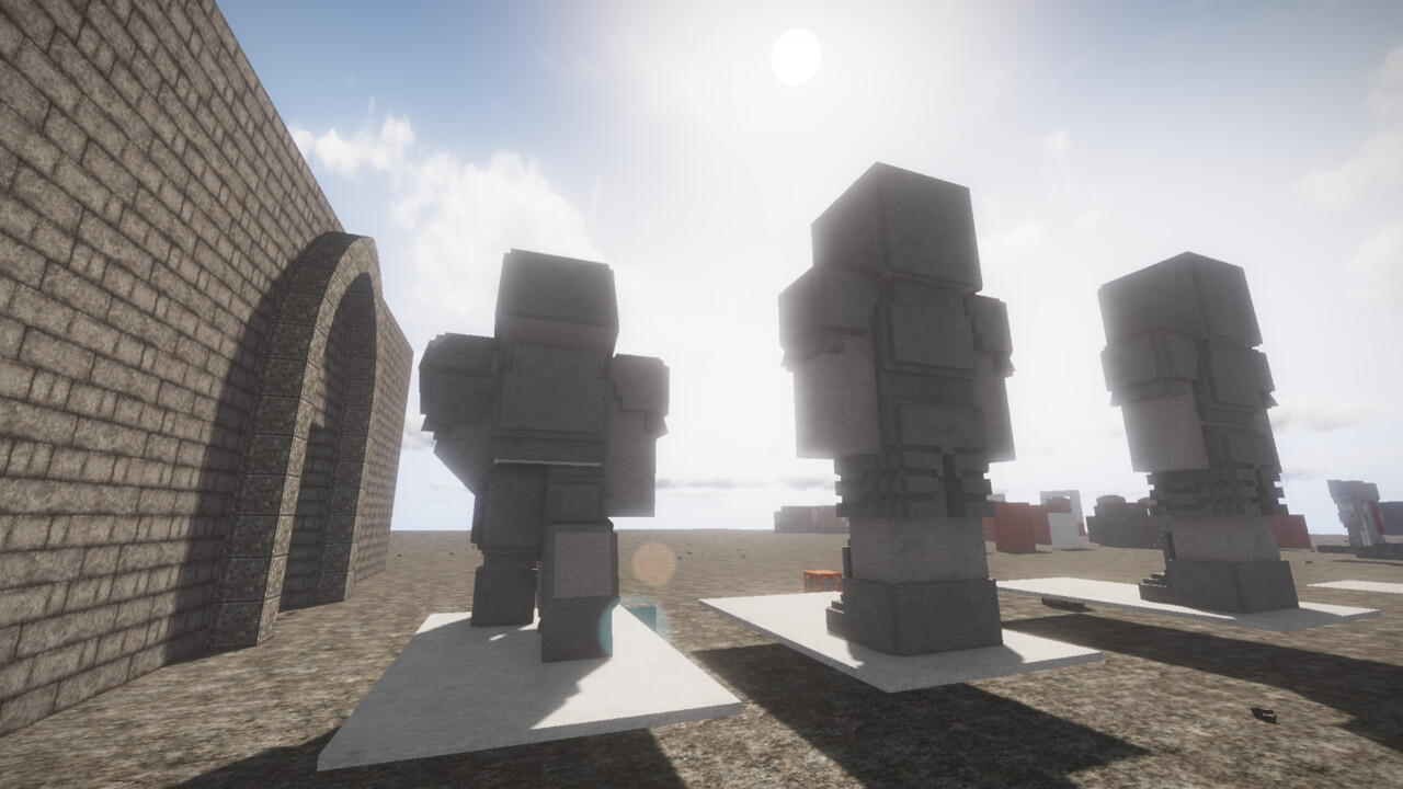 Bend a knee statue Minecraft Map