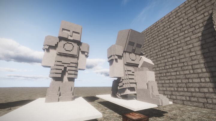 Bend a knee statue Minecraft Map