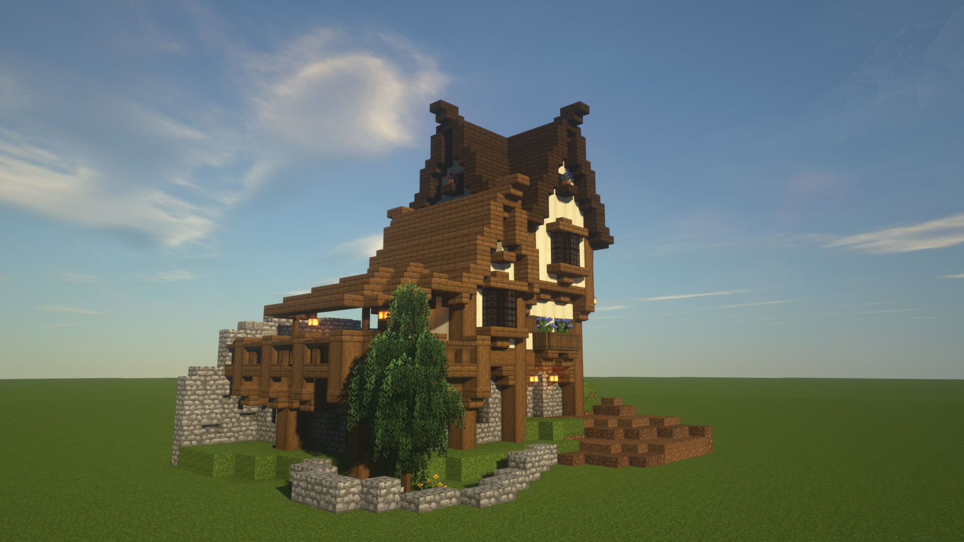 LMC Medieval - House with a Deck Minecraft Map