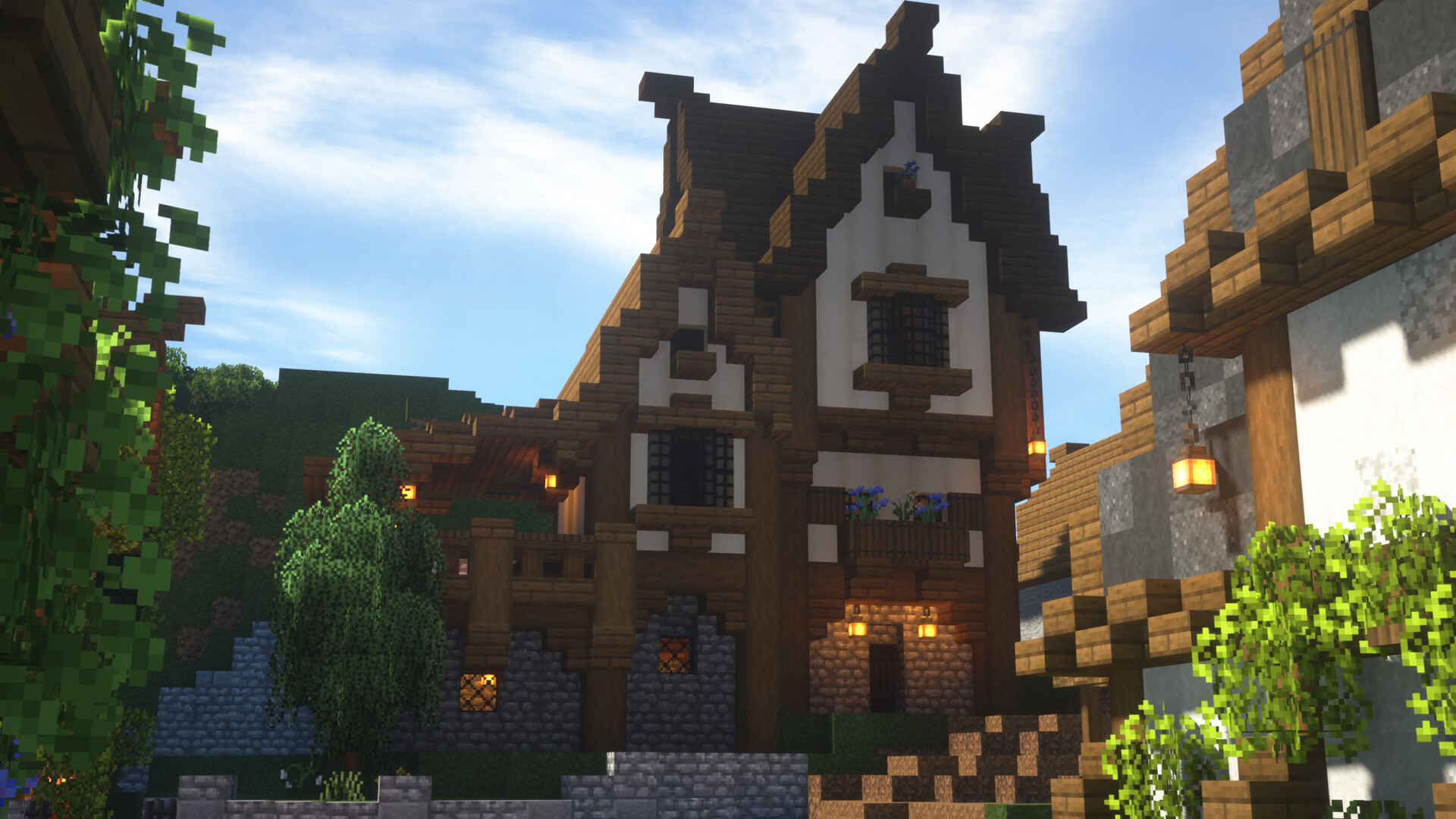 LMC Medieval - House with a Deck Minecraft Map
