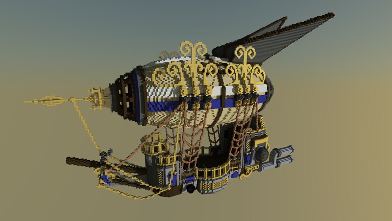 Steampunk AirShip Minecraft Map