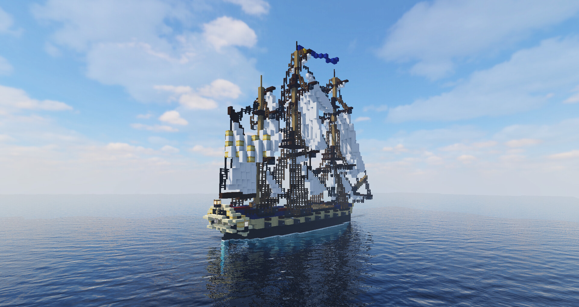 Thétis | French frigate (ShipSide) Minecraft Map
