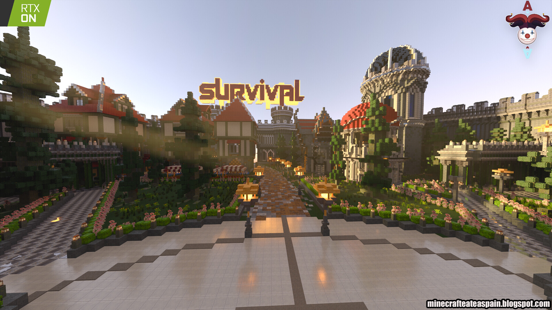 RTX: Lobby Survival from the official Minecraft Auronplay server ...