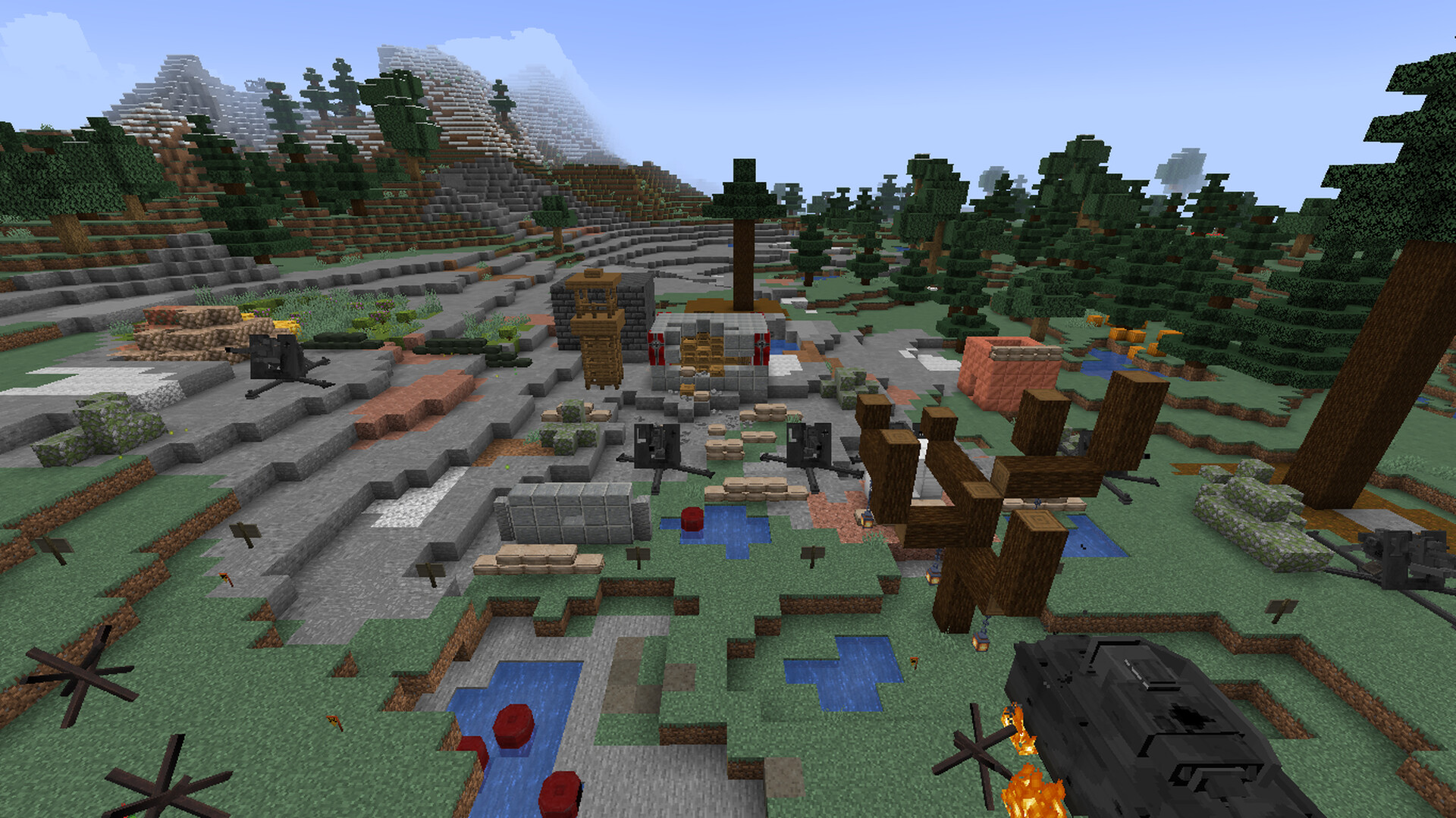 World War II BlockFront map 1.17.1 (MOD IN THE LINK BELOW) Minecraft Map