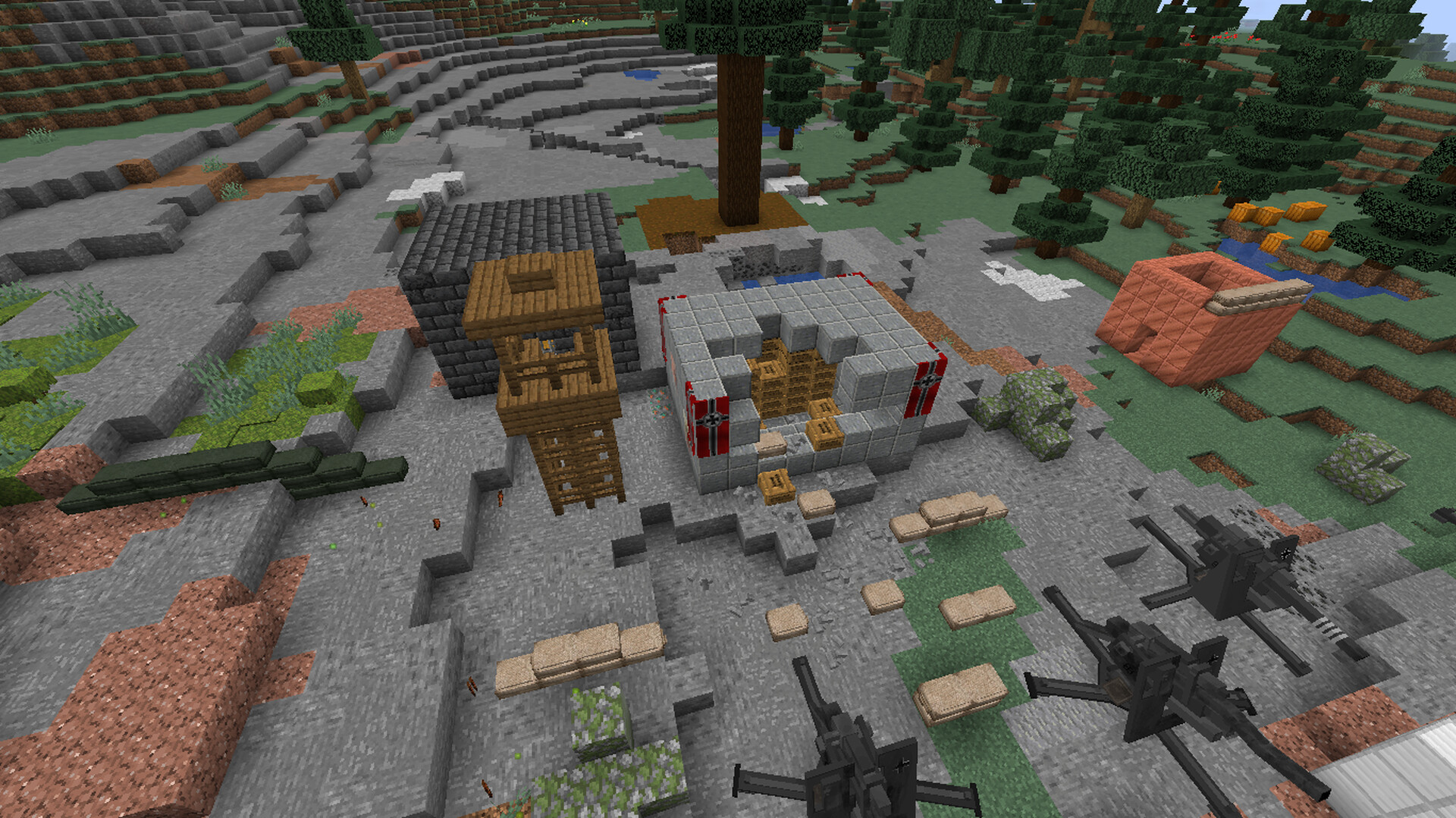 World War II BlockFront map 1.17.1 (MOD IN THE LINK BELOW) Minecraft Map