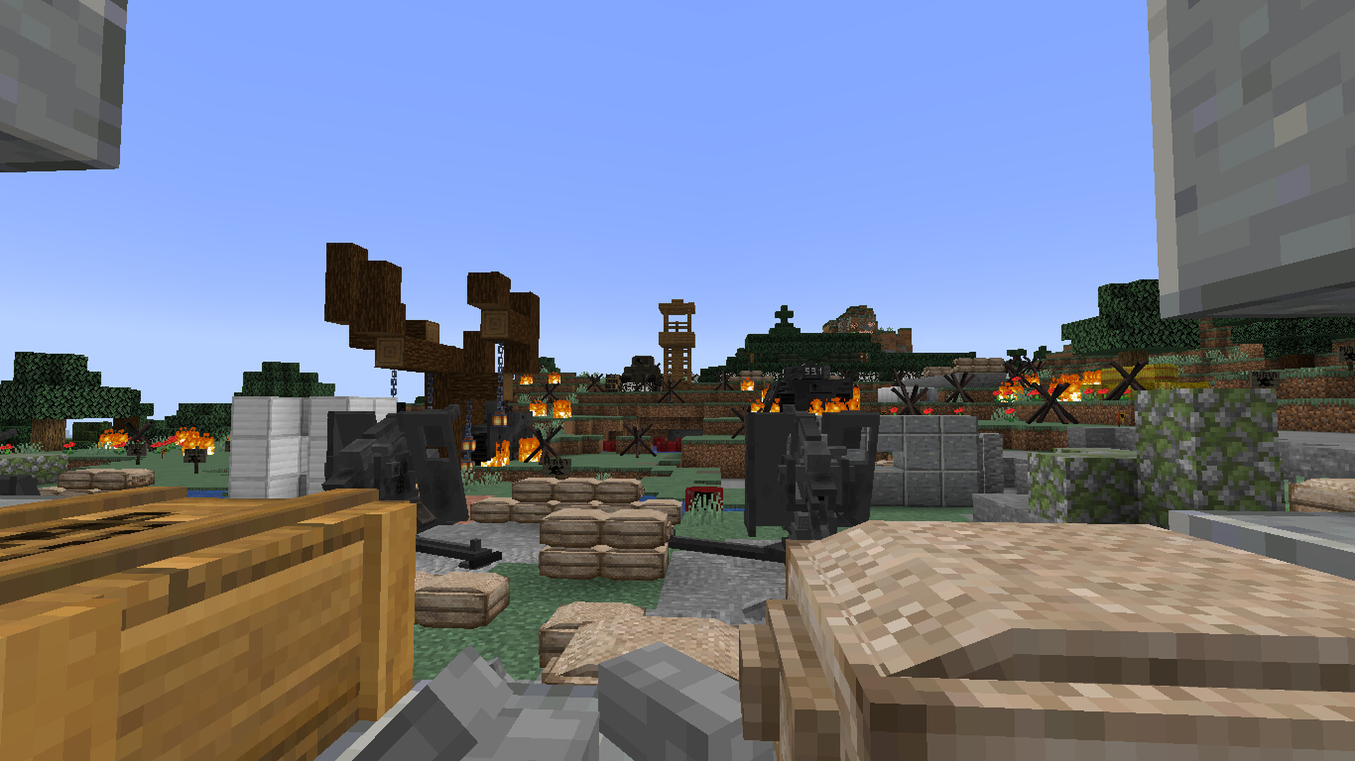 World War II BlockFront map 1.17.1 (MOD IN THE LINK BELOW) Minecraft Map