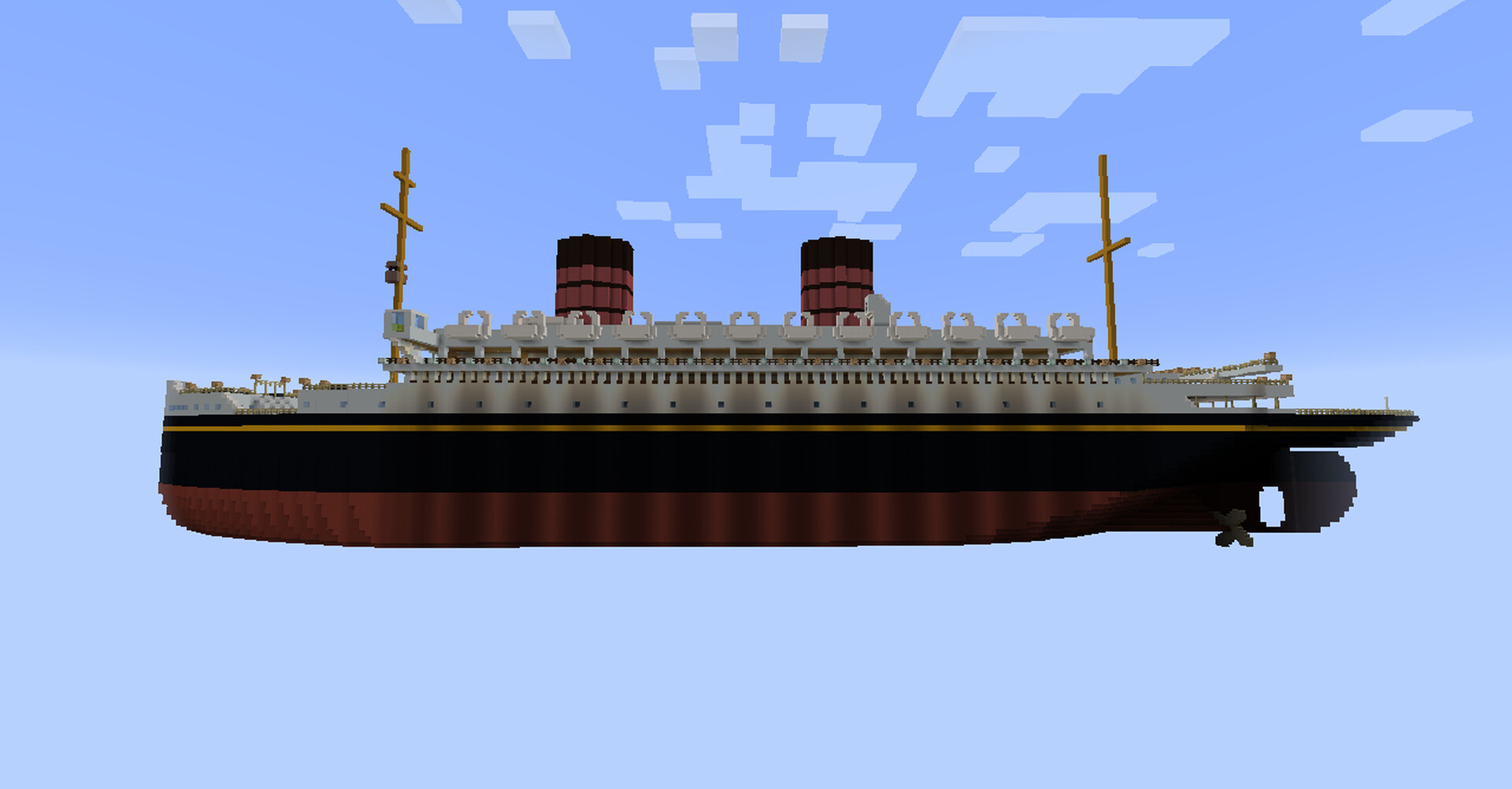 RMS ORITANIC Ship Builder {Air Structure} (Update 2021) Minecraft Map