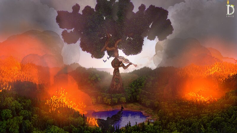 Nature On Fire Minecraft Map