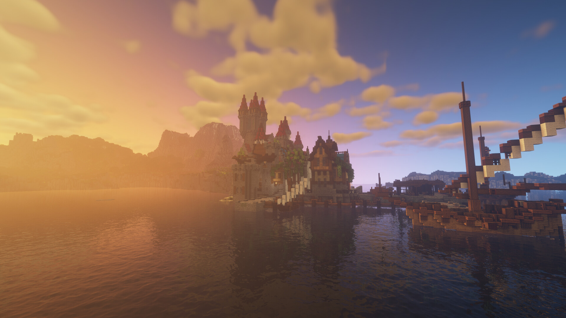 Welcome to the town of Galwick and the castle of Galrog Minecraft Map