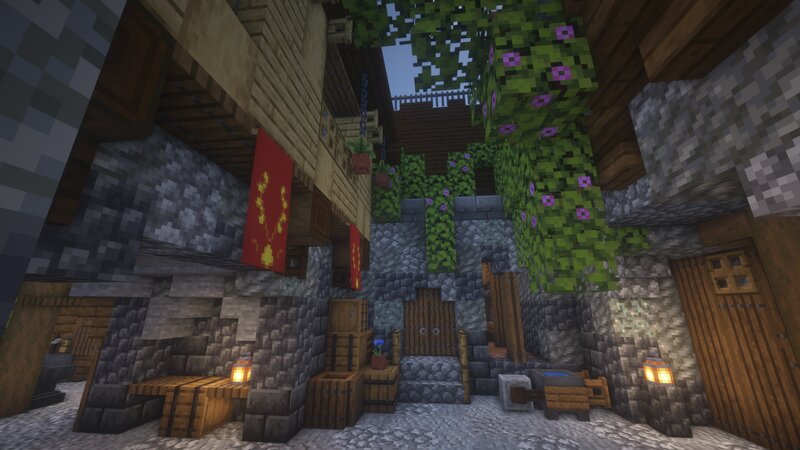 Welcome to the town of Galwick and the castle of Galrog Minecraft Map