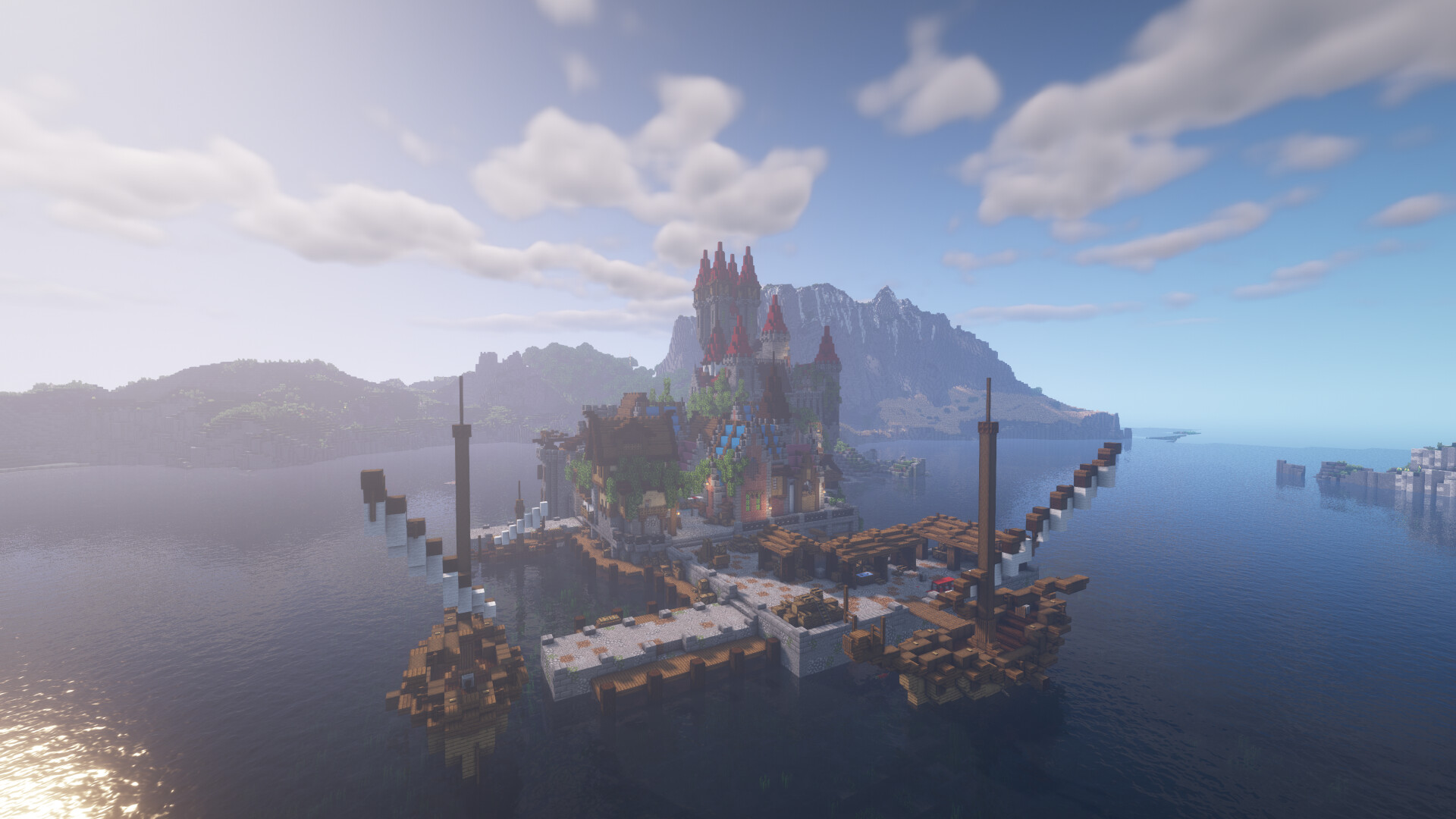 Welcome to the town of Galwick and the castle of Galrog Minecraft Map