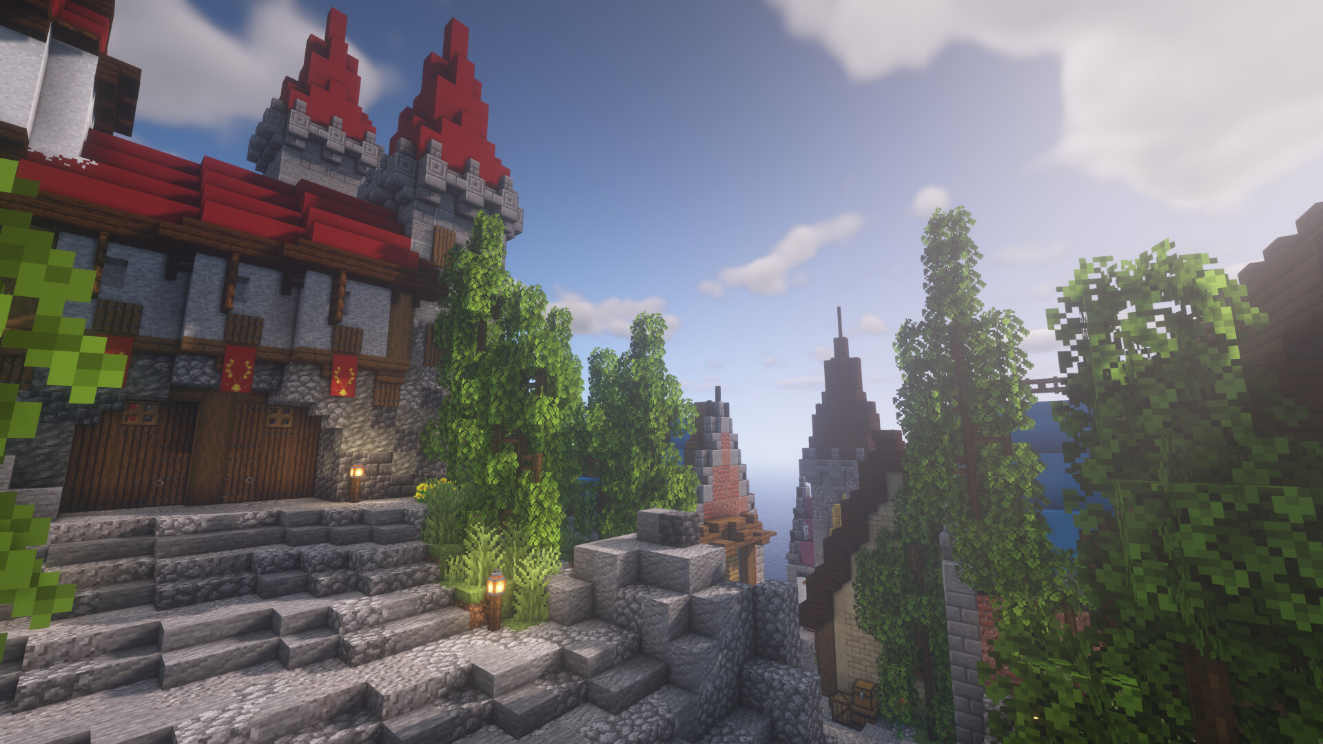 Welcome to the town of Galwick and the castle of Galrog Minecraft Map