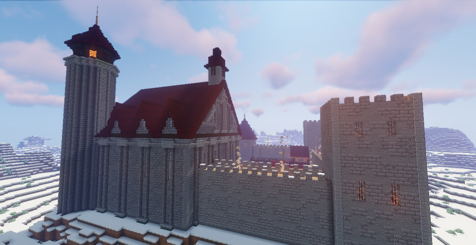 Winter Medieval Castle Minecraft Map