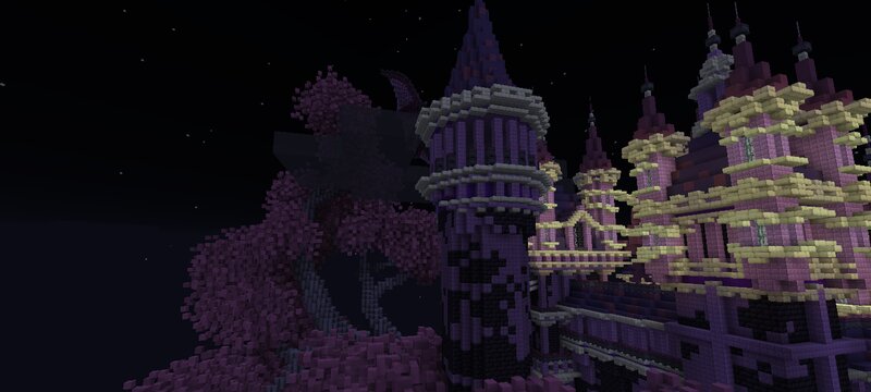 Fantasy Castle of the Mad King Vāléiré l END SPAWN Minecraft Map