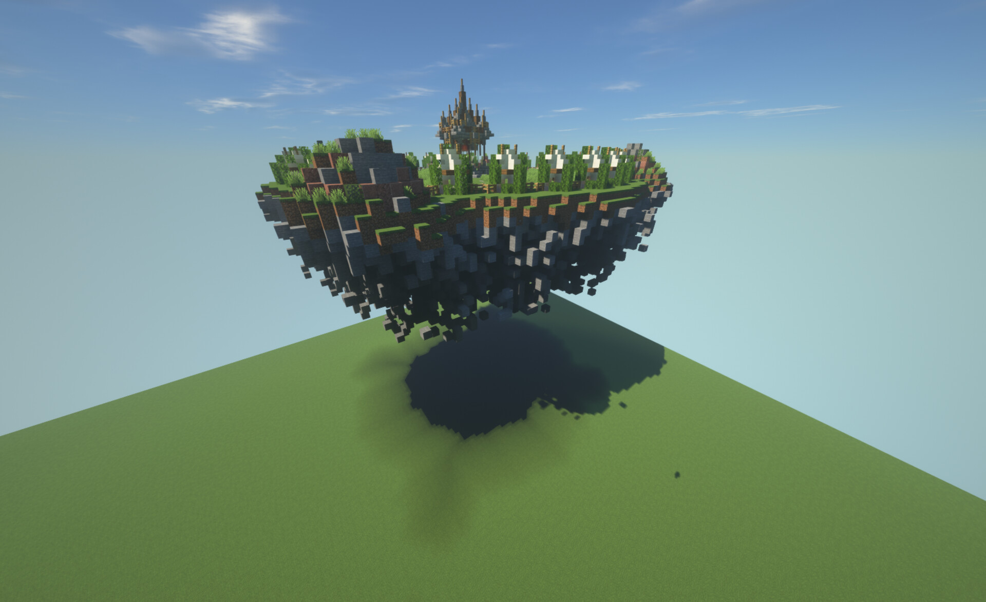 Floating Island Player Portals Minecraft Map