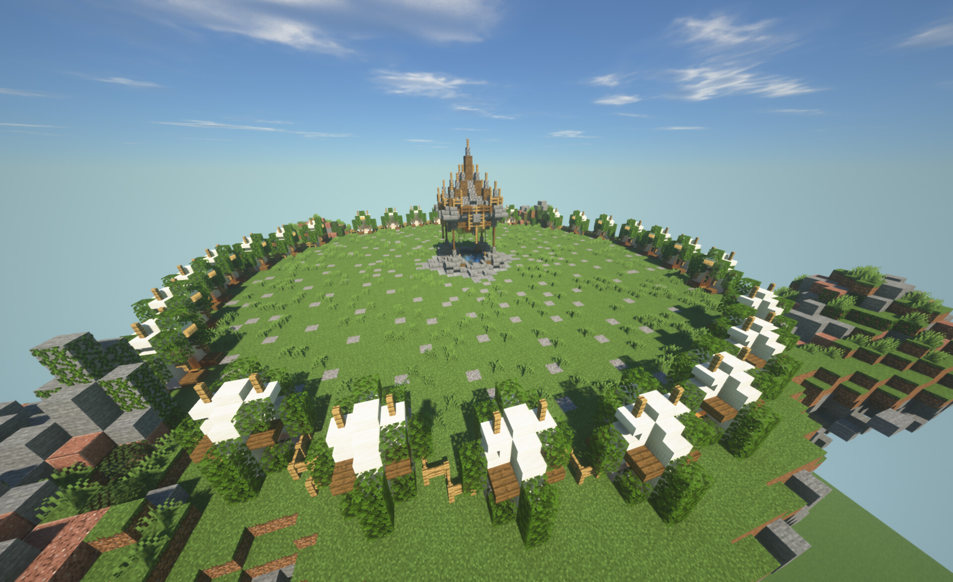 Floating Island Player Portals Minecraft Map