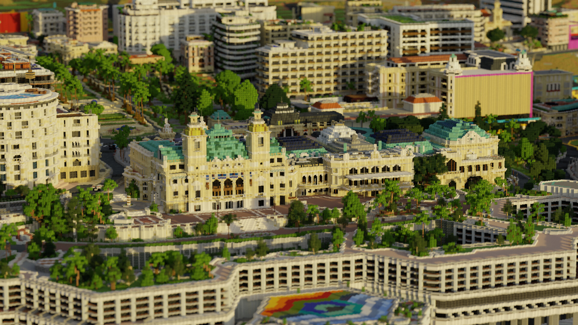 Monte-Carlo in 1:1 scale Minecraft Map