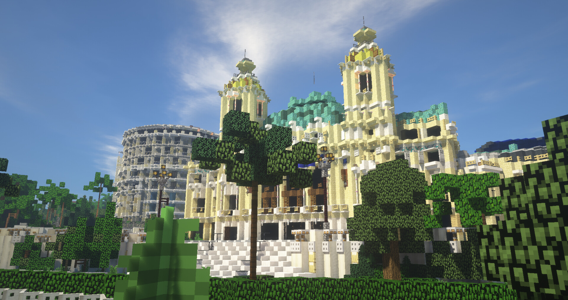 Monte-Carlo in 1:1 scale Minecraft Map