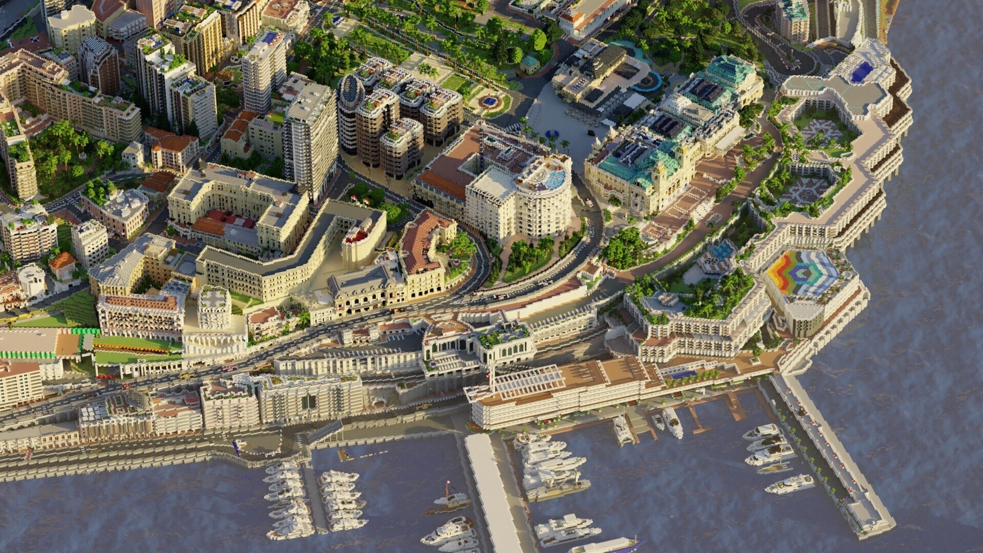 Monte-Carlo in 1:1 scale Minecraft Map