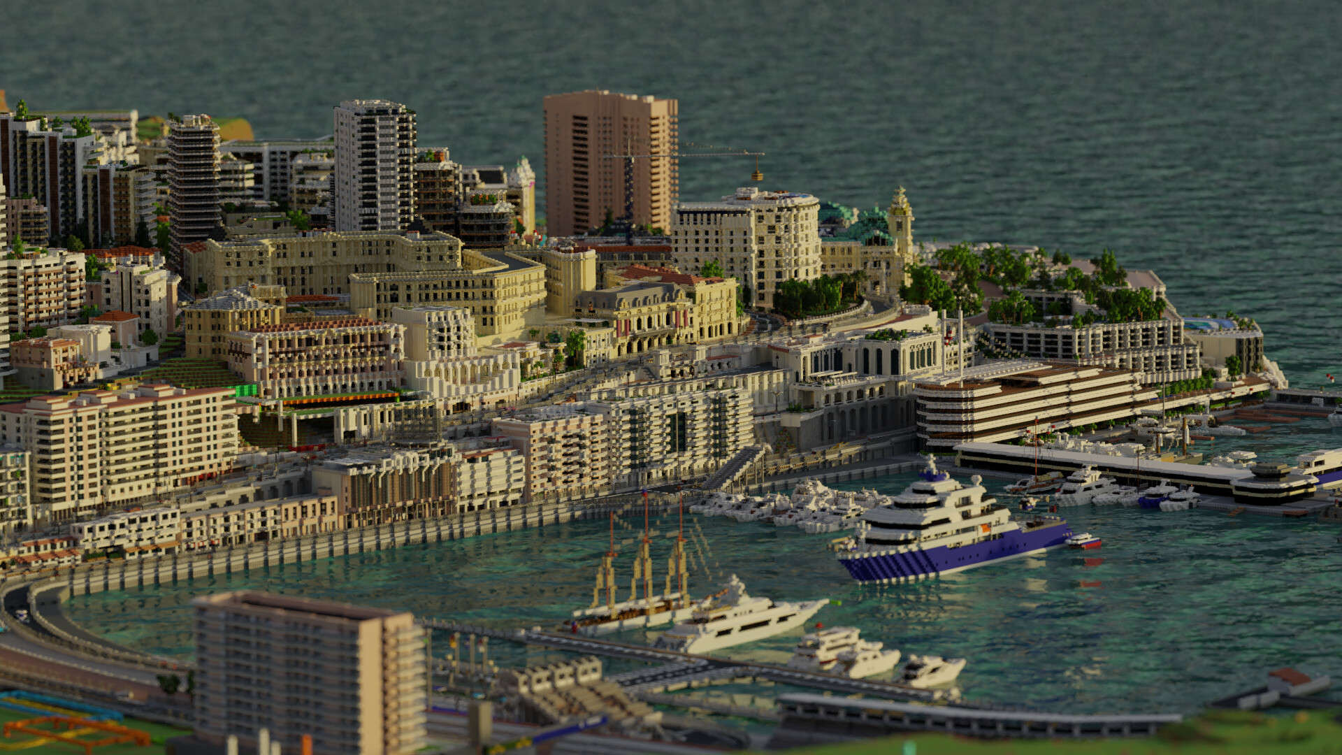 Monte-Carlo in 1:1 scale Minecraft Map