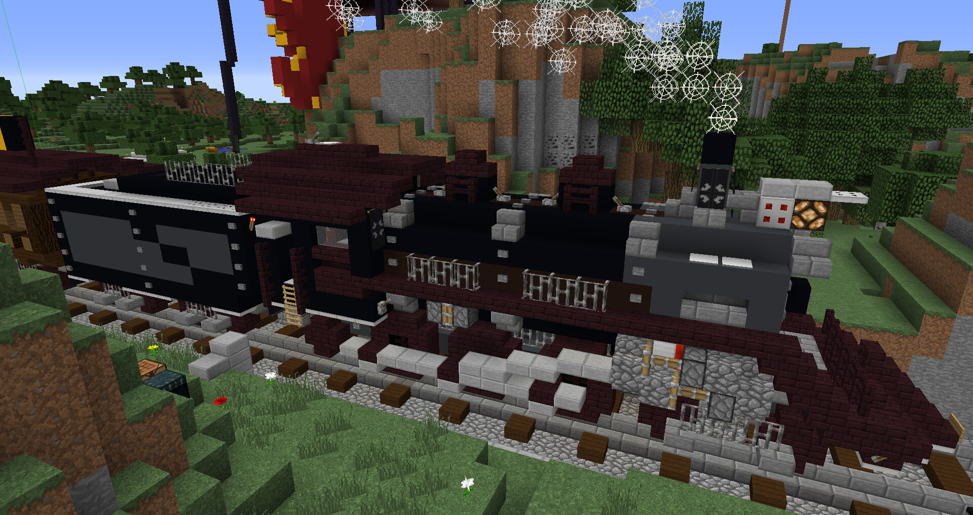 Steam train locomotive Minecraft Map