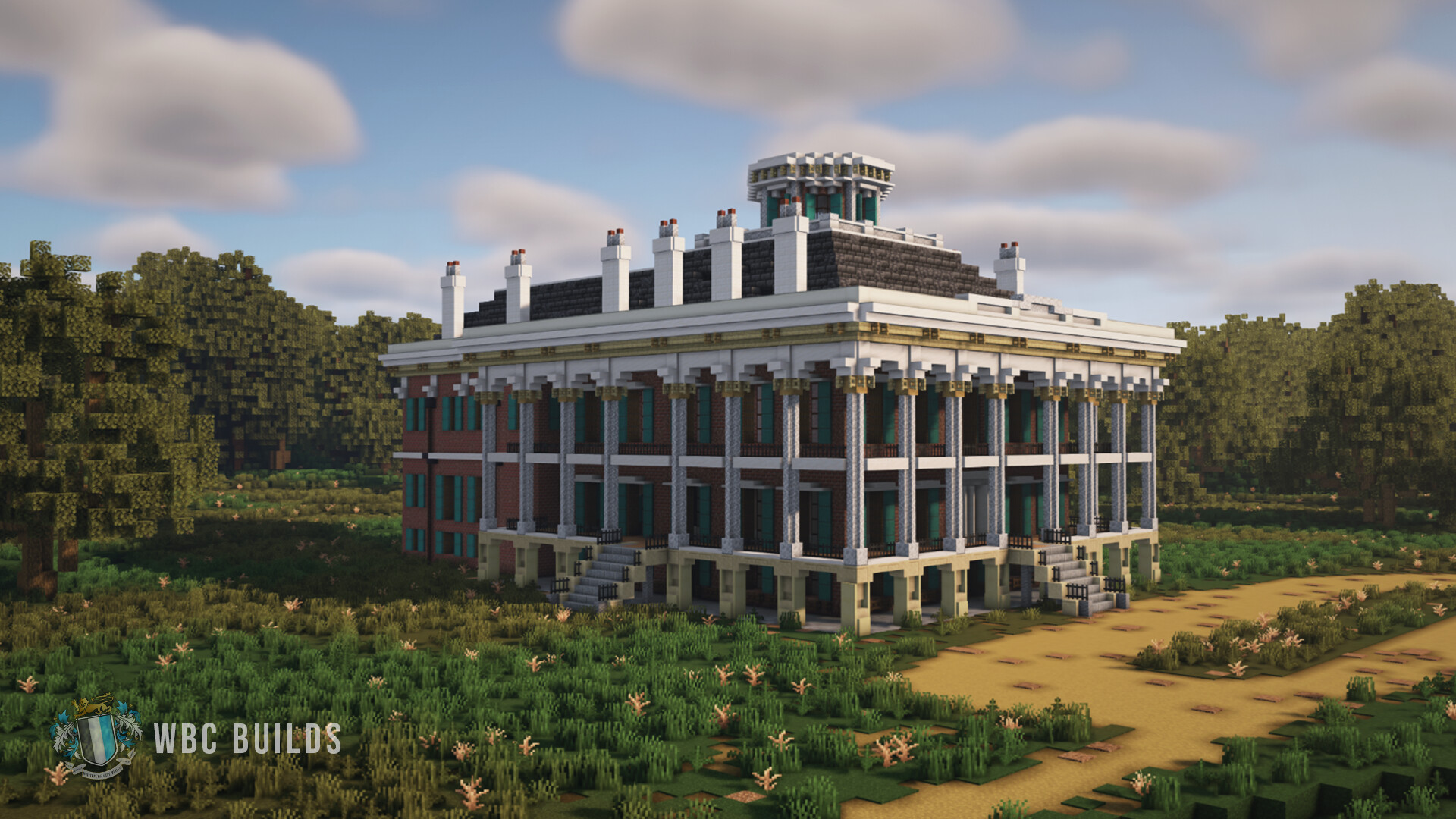 Windsor Mansion Ruins - Ruined Plantation Mansion Minecraft Map