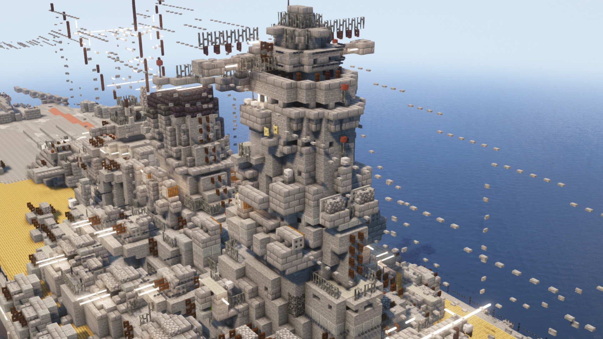IJN Yamato 1945 - 1:1 Scale Minecraft Map