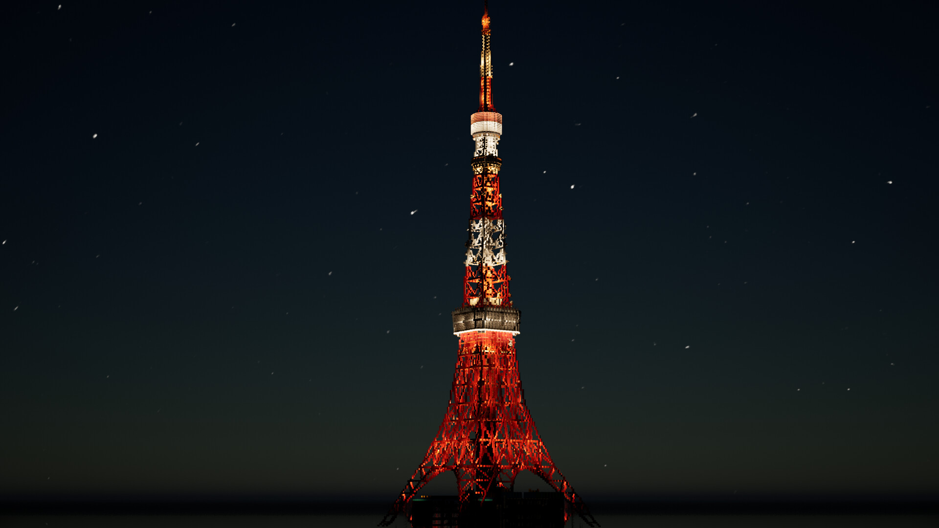 Tokyo Tower built 1:1 Scale in Minecraft Minecraft Map