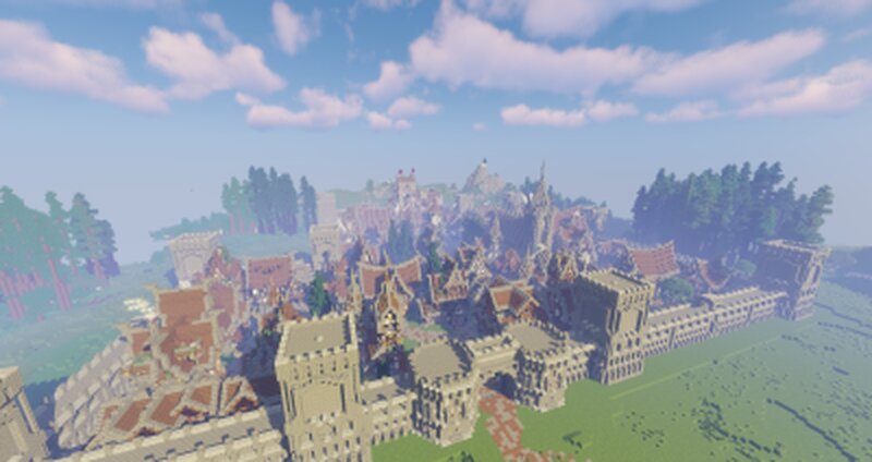 Medieval city Minecraft Map